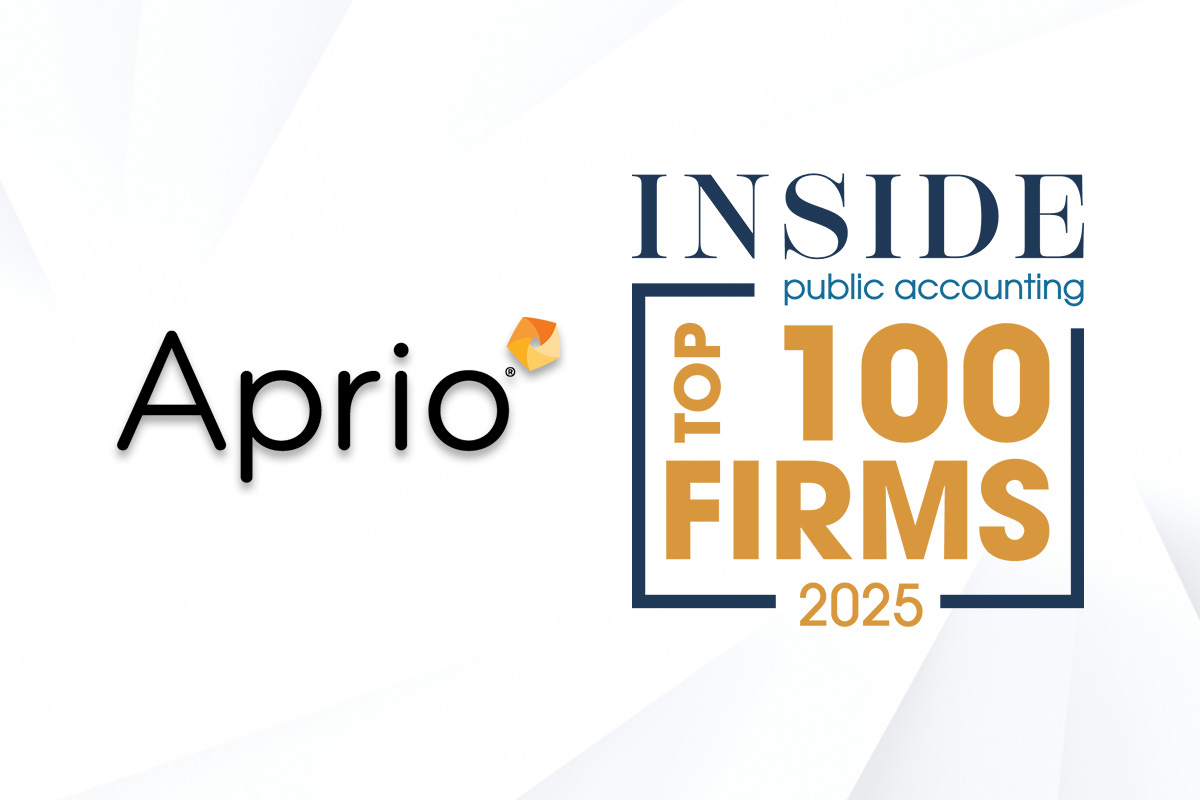 INSIDE Public Accounting Names Aprio a 2025 Top 100 Firm - Aprio
