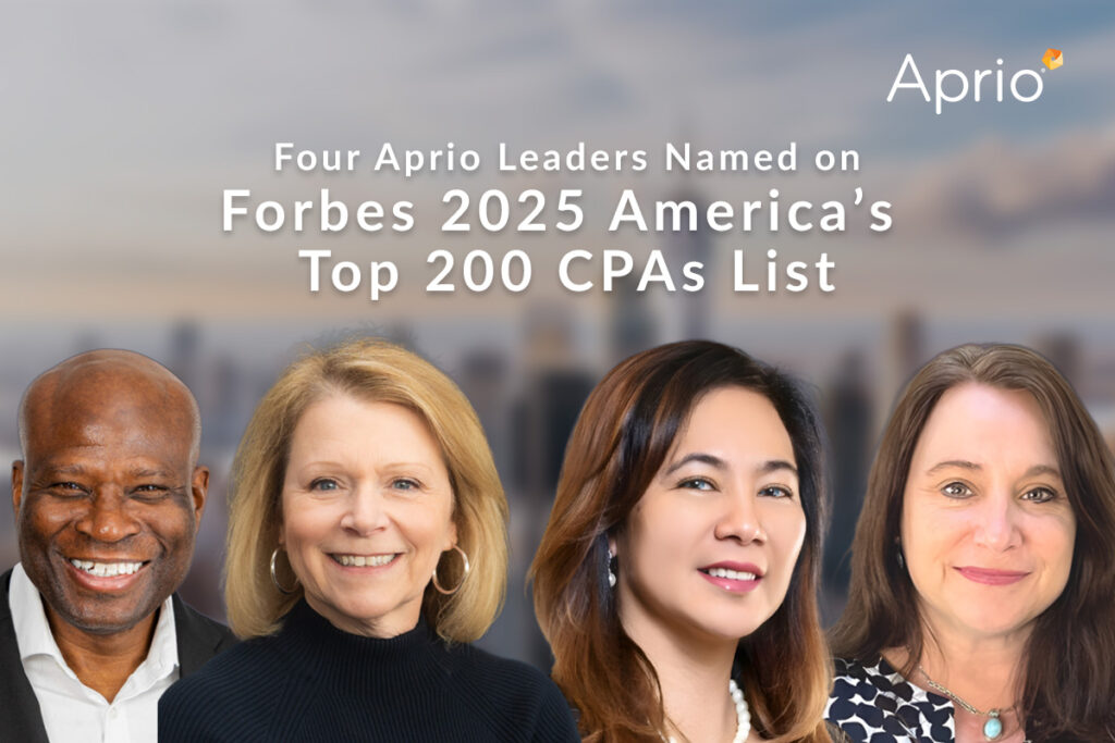 Aprio Ranked #24 on Accounting Today’s 2025 Top 100 Firms List - Aprio